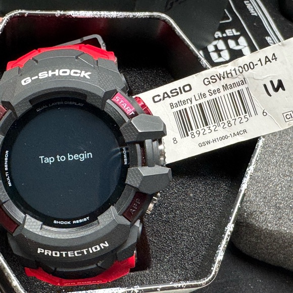 G-Shock | Wearables | Gshock Casio Red And Black Smartwatch Gswh00 ...
